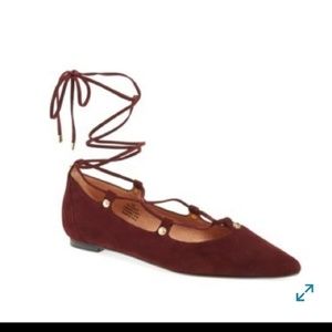 Halogen | Shoes | Halogen Lace Up Studded Flats | Poshmark